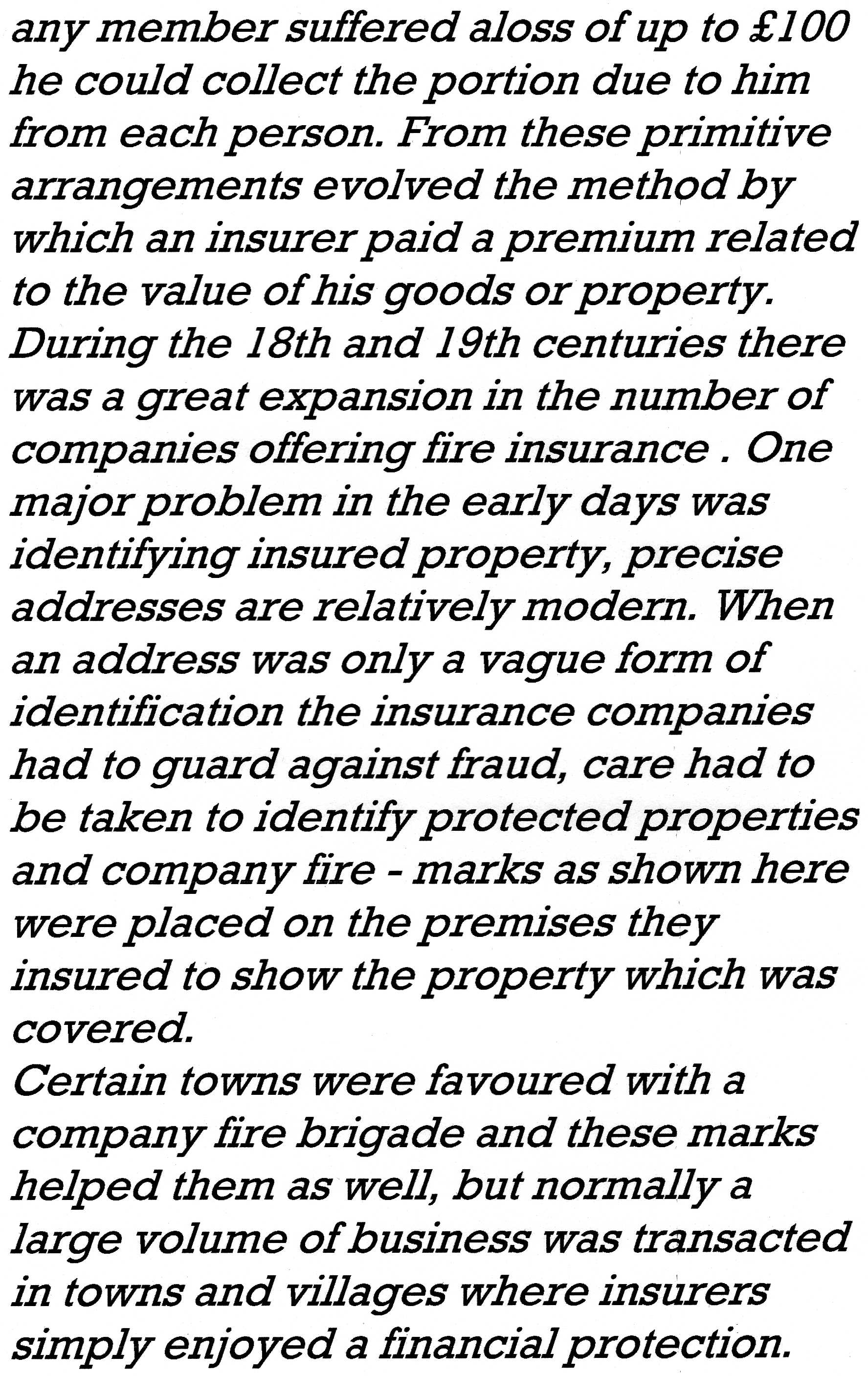 Fire marks | | Blackburn Fire History