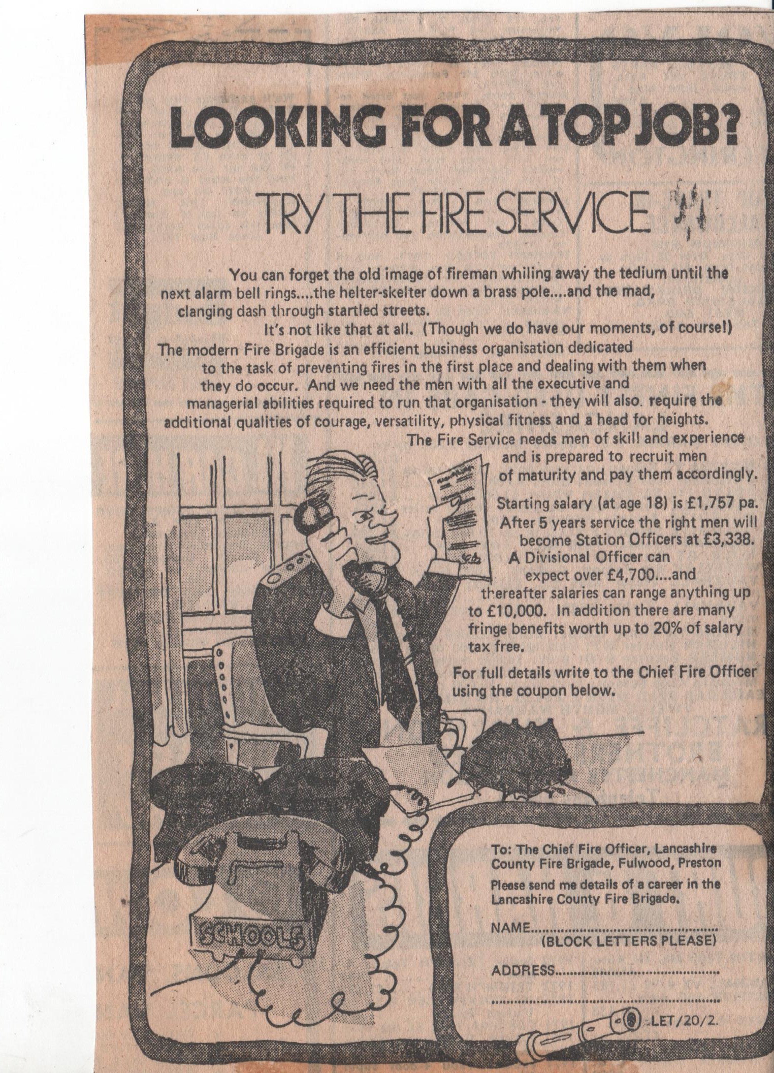 Career Adverts | | Blackburn Fire History