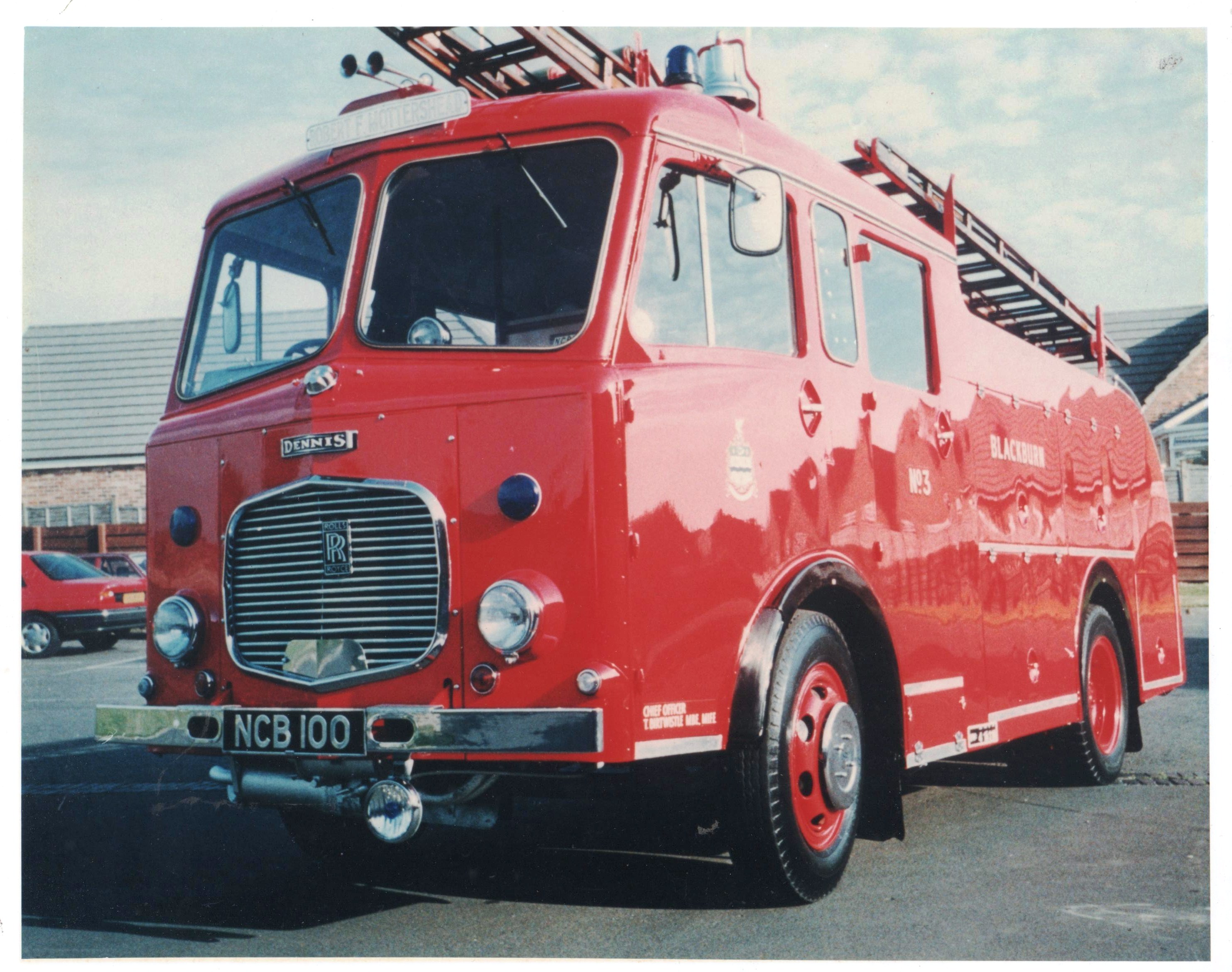 NCB100 Blackburn Dennis fire engine | | Blackburn Fire History