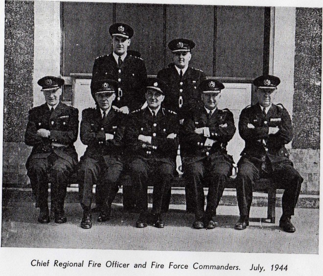 War time fire force commanders July 1944 | | Blackburn Fire History