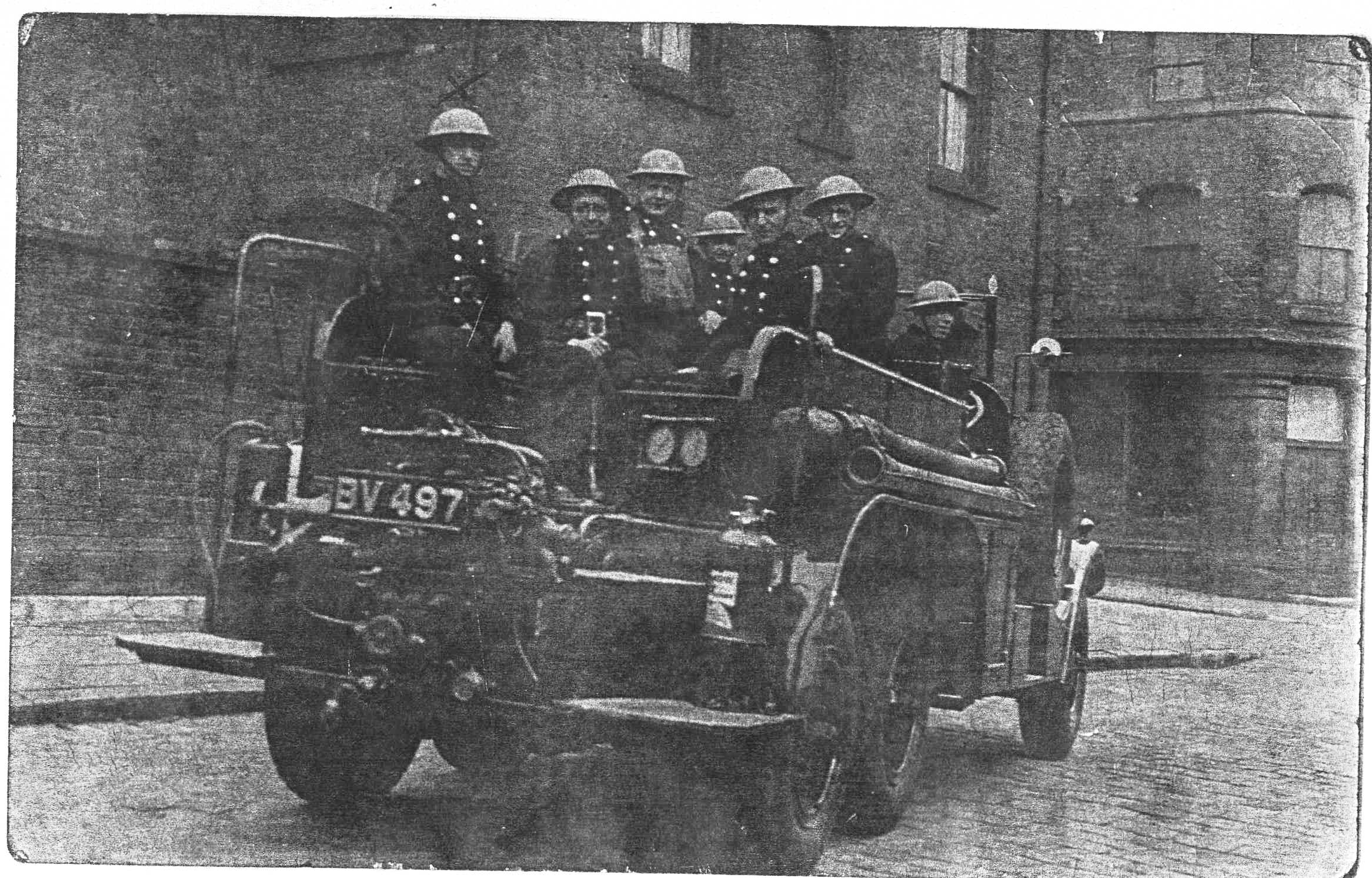 Thorneycroft Fire Engine BV497 ,1940's | | Blackburn Fire History