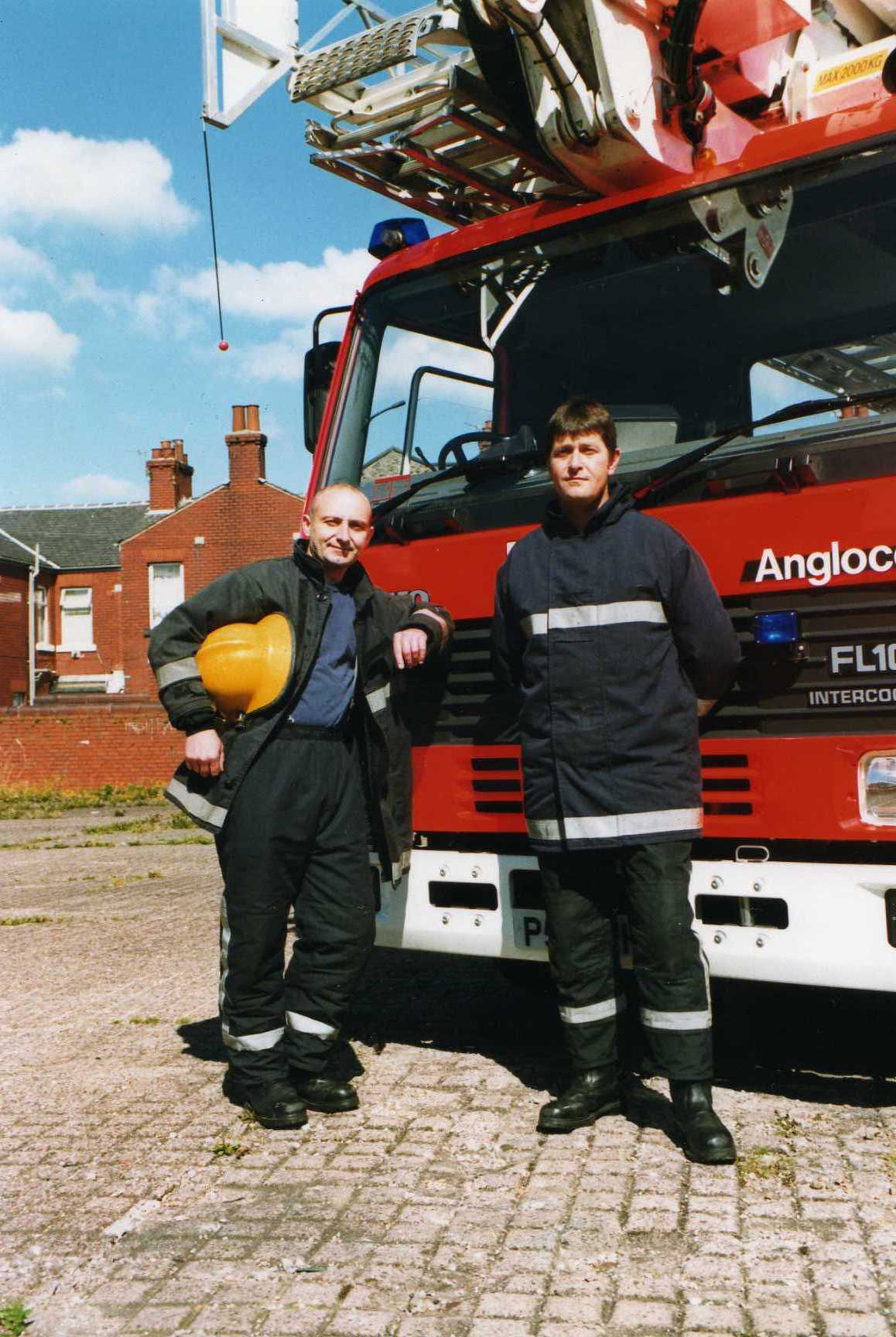 Firemen With Newest Fire Engine 2000's | | Blackburn Fire History