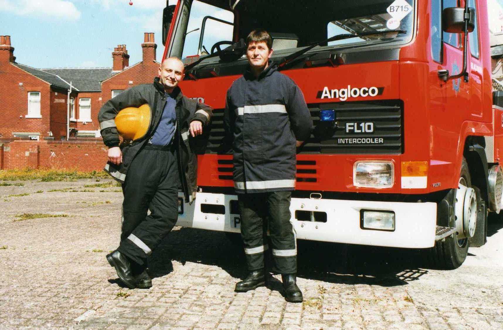 Firemen With Newest Fire Engine 2000's | | Blackburn Fire History