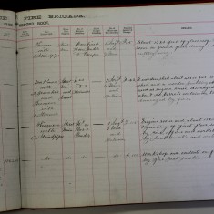 Fire Record Book 1905-1913 (A Sample) | | Blackburn Fire History