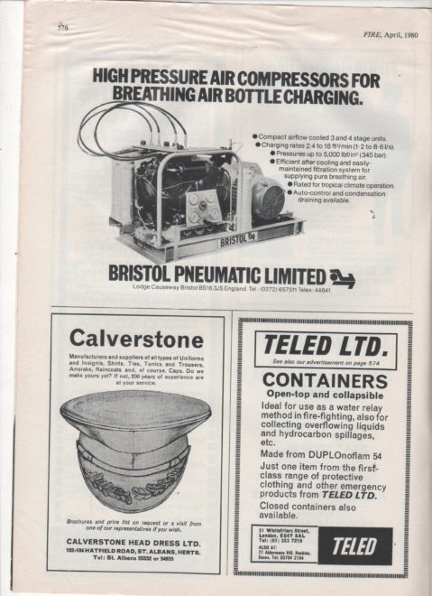 Advert For Air Compressor 1980 | | Blackburn Fire History